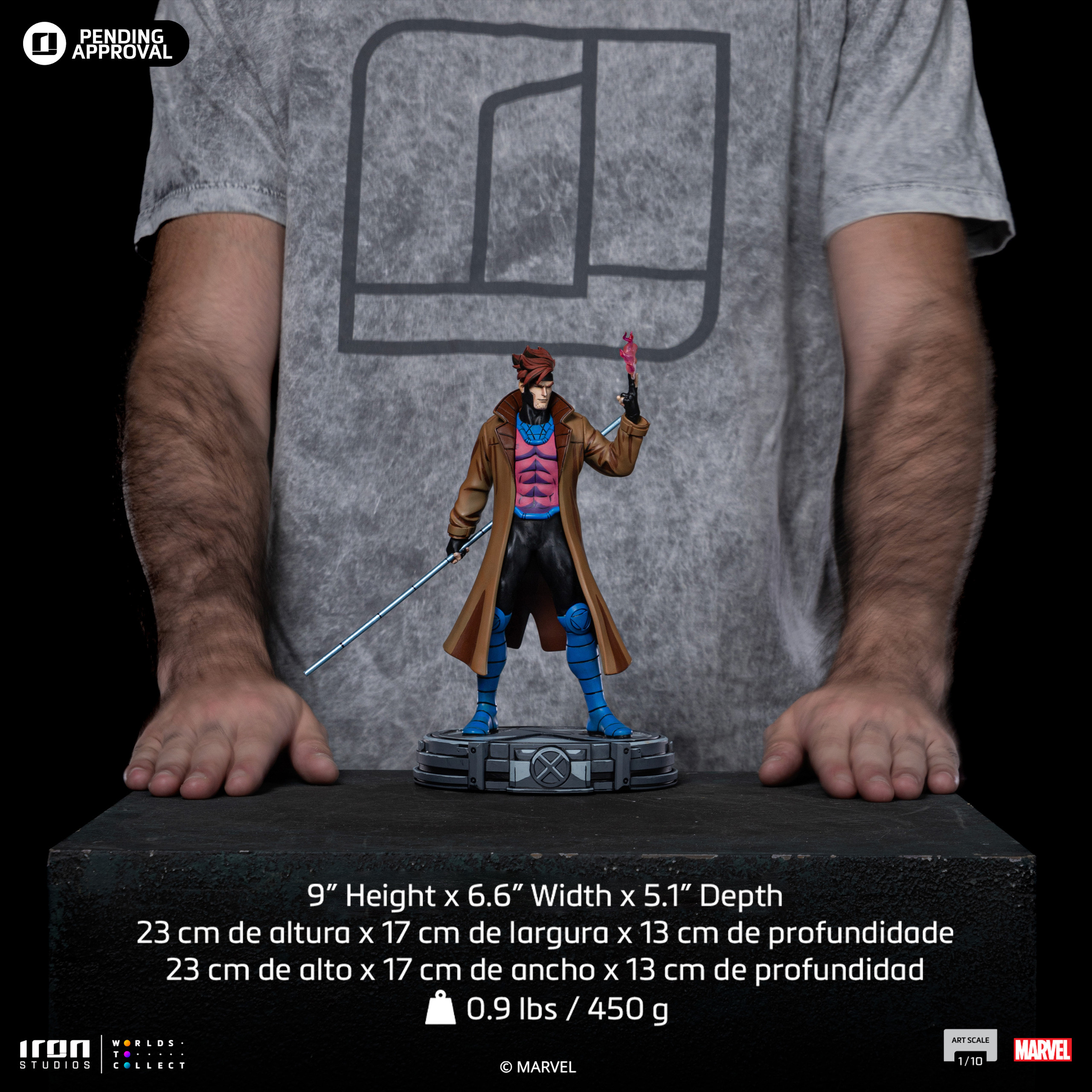 Iron Studios X-Men 97 Gambit Limited Edition Art Scale 1/10 Statue ...