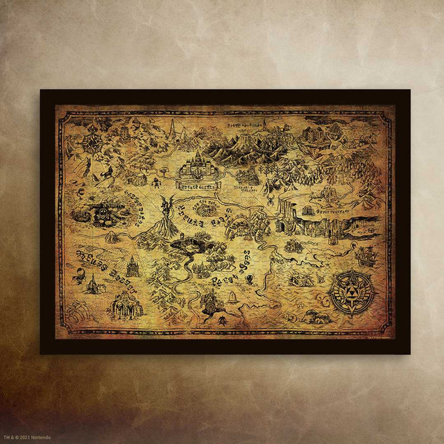 The Legend of Zelda “Hyrule Map” 1000 Piece Puzzle - Buy at Not Just Toyz