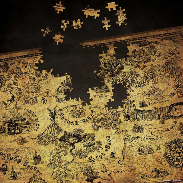 The Legend of Zelda “Hyrule Map” 1000 Piece Puzzle - Buy at Not Just Toyz