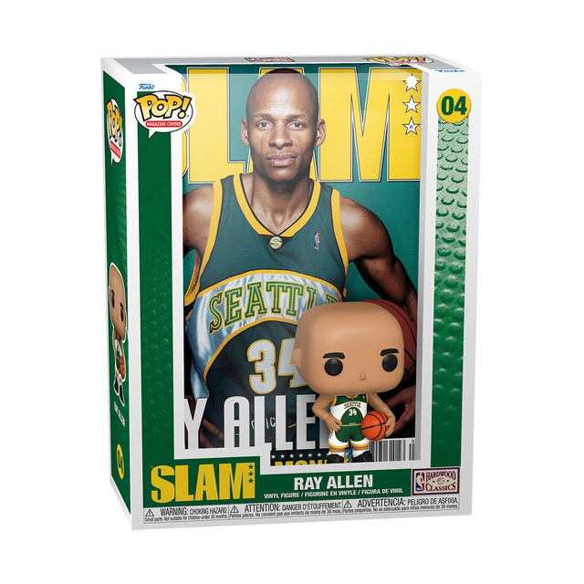 Funko NBA SLAM Ray Allen Pop! Cover Figure with Case - Buy at Not Just Toyz