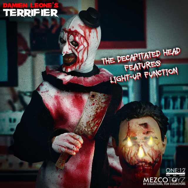 Mezco Toyz Terrifier Art the Clown Deluxe One:12 Collective Action Figure