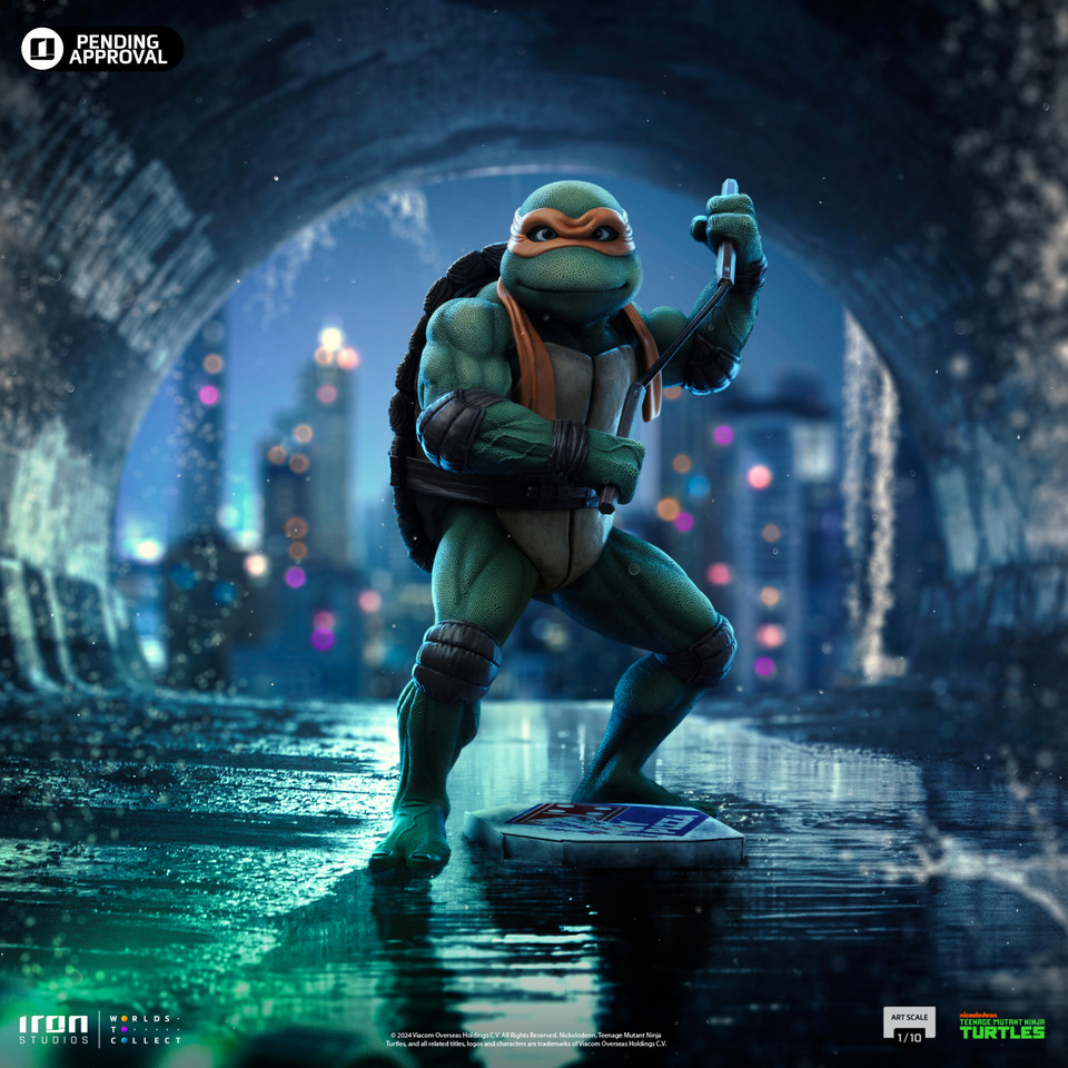 Iron Studios Teenage Mutant Ninja Turtles (1990) Michelangelo 1:10 Art ...