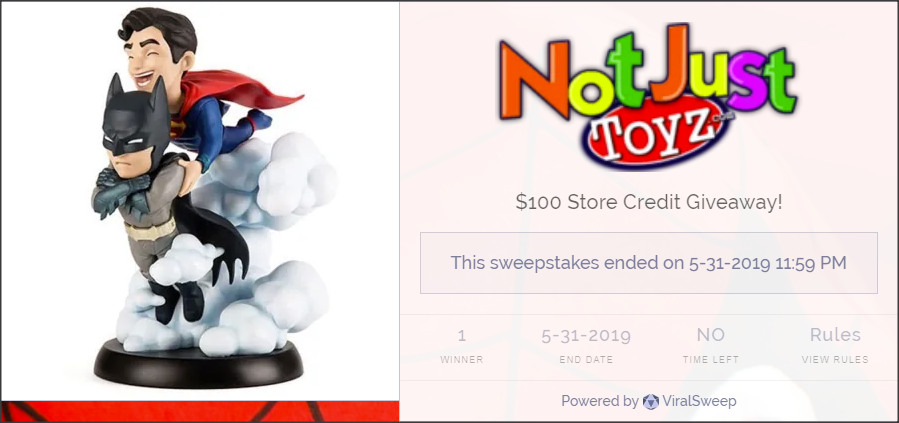 Announcing the Winner of our $100 Store Credit Giveaway - Not Just Toyz