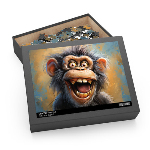 Whimsical ChimpExpressions Jigsaw Puzzle: Choose Your Laughter Level ...
