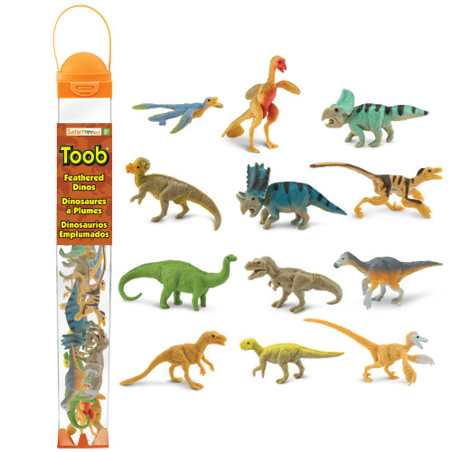 Feathered Dinos TOOB® – Miniature Dinosaur Set for Play & Learning