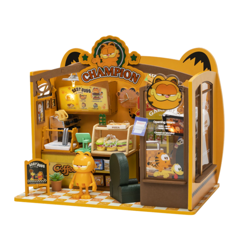 Puremind The Garfield Movie Café Wooden Craft Kit – Build & Create