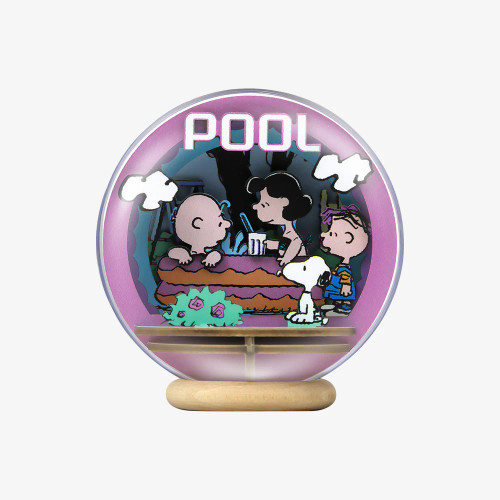 Puremind Peanuts Snoopy Cool Pool Wooden Crystal Ball