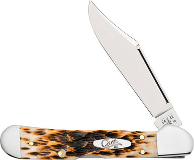 Case Knives Amber Bone Peach - Seed Jig Mini Copperlock