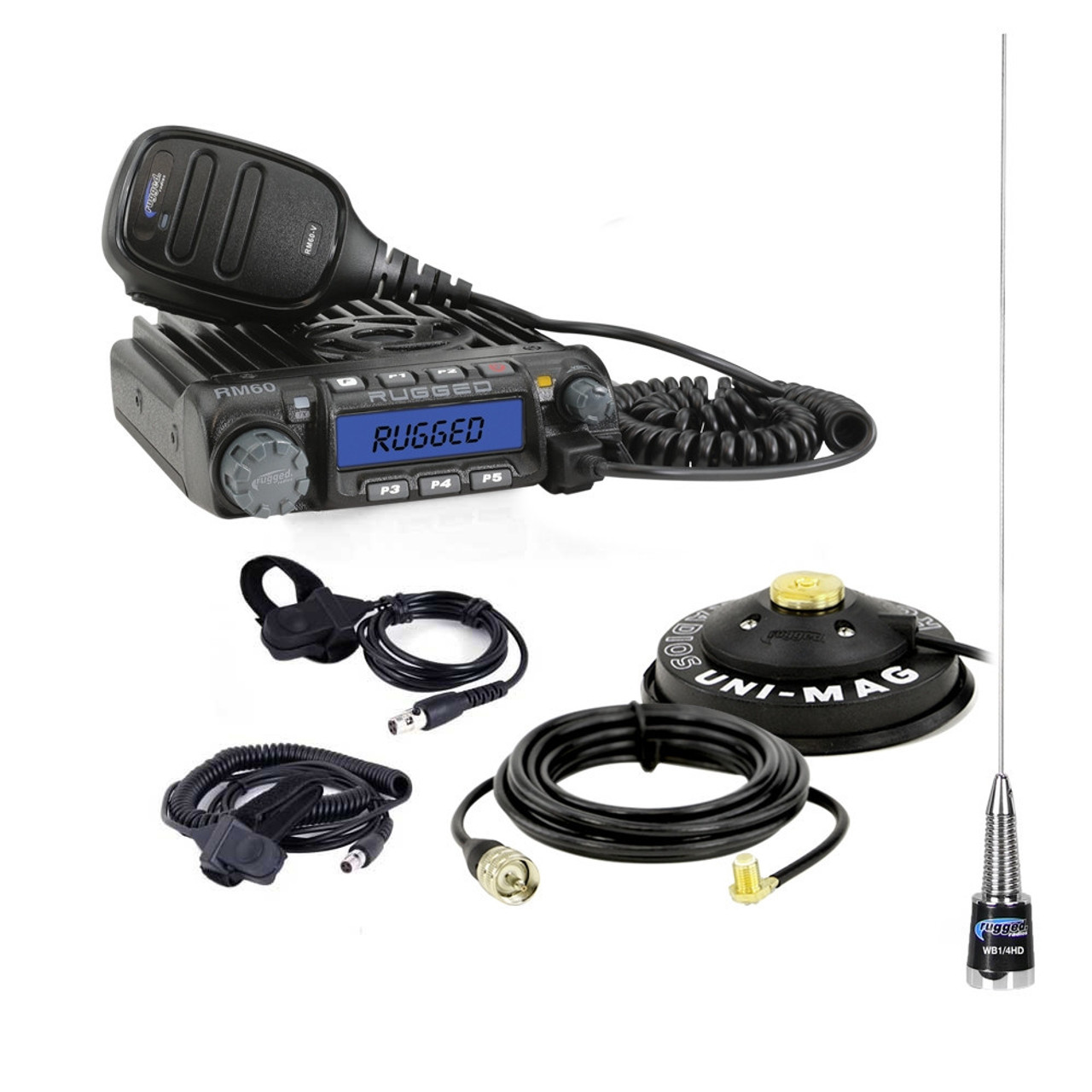 Ranger 2 Place Intercom With 60 Watt Radio And Alpha Audio Helmet Kits