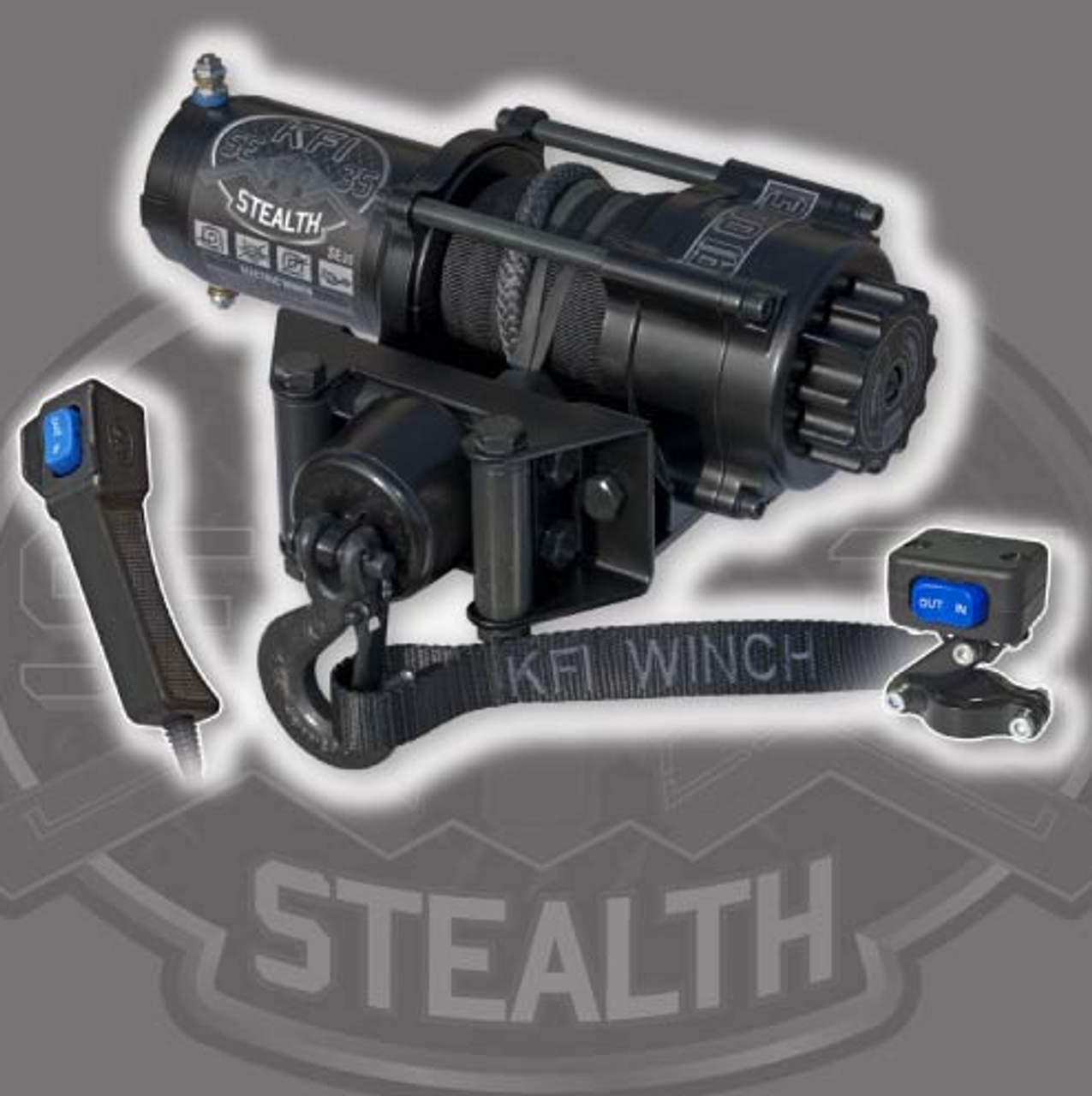 Polaris Ranger 3500 Lb Stealth Winch By Kfi Products