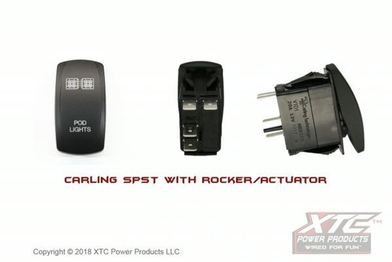 Polaris Ranger Carling Switch With Pod Lights Actuatorrocker
