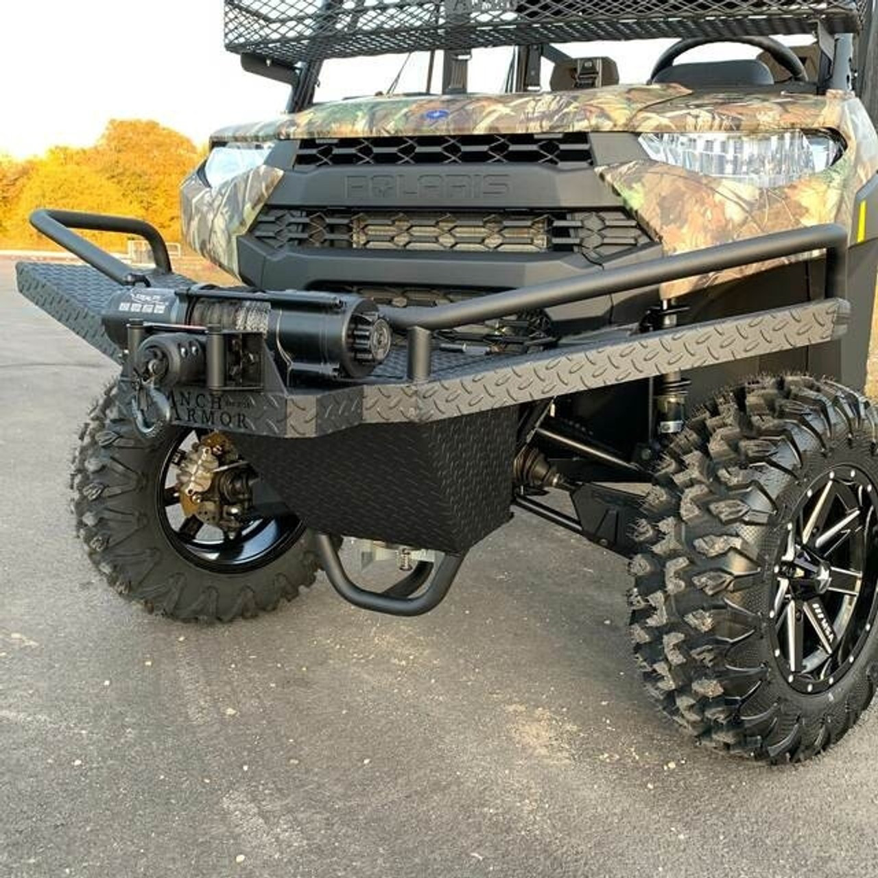 Polaris Ranger Feeder Bumper Front Rack By Ranch Armor Pb13 Xx