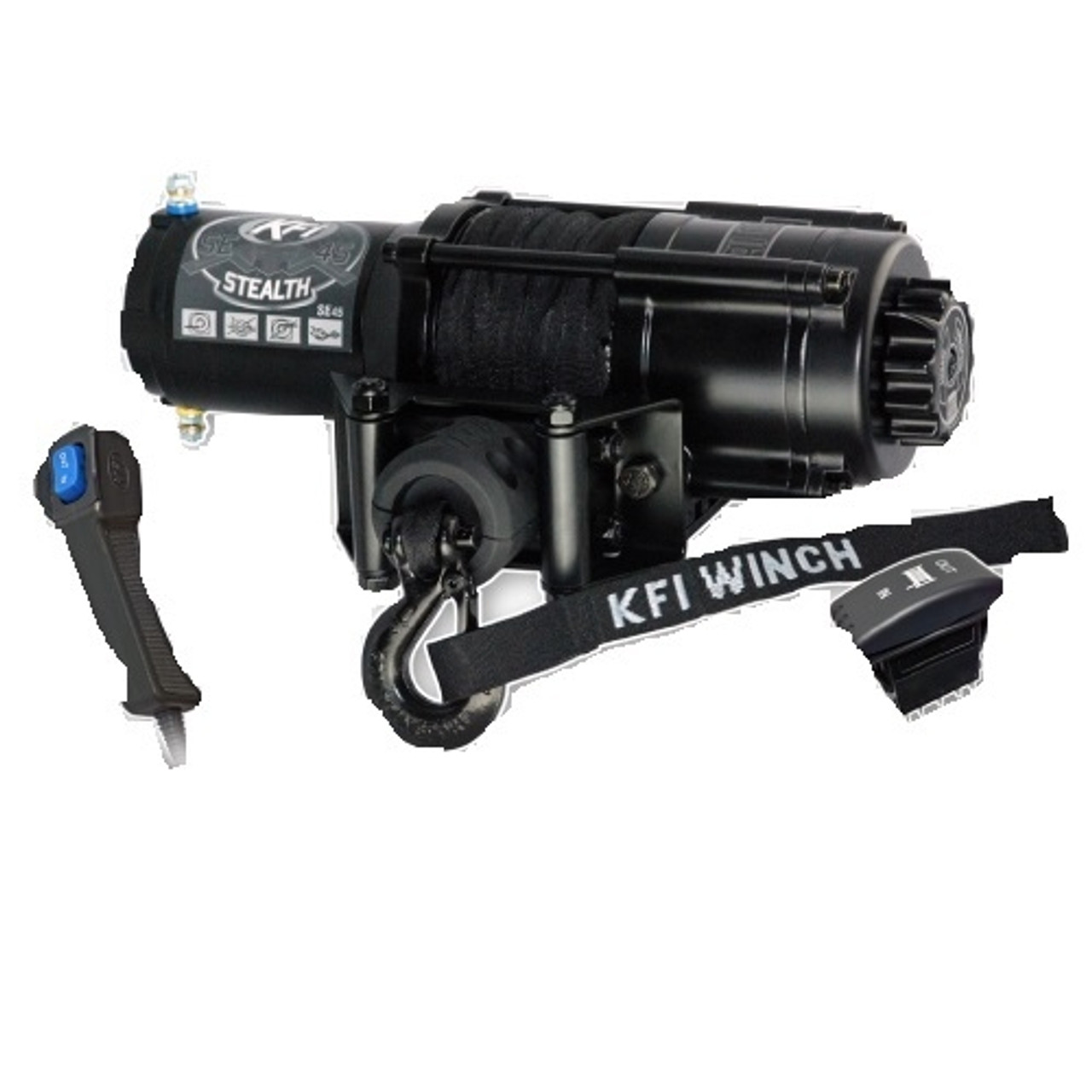 Polaris Ranger 4500lbs Stealth Winch Standard By Kfi Products Se45 R2 Epr