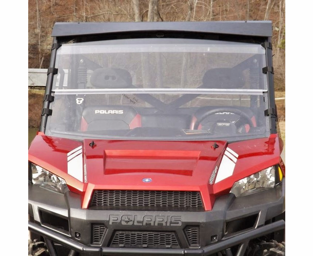 Polaris Ranger w| Pro-Fit Cage Folding Front Windshield by Dot Weld Off ...