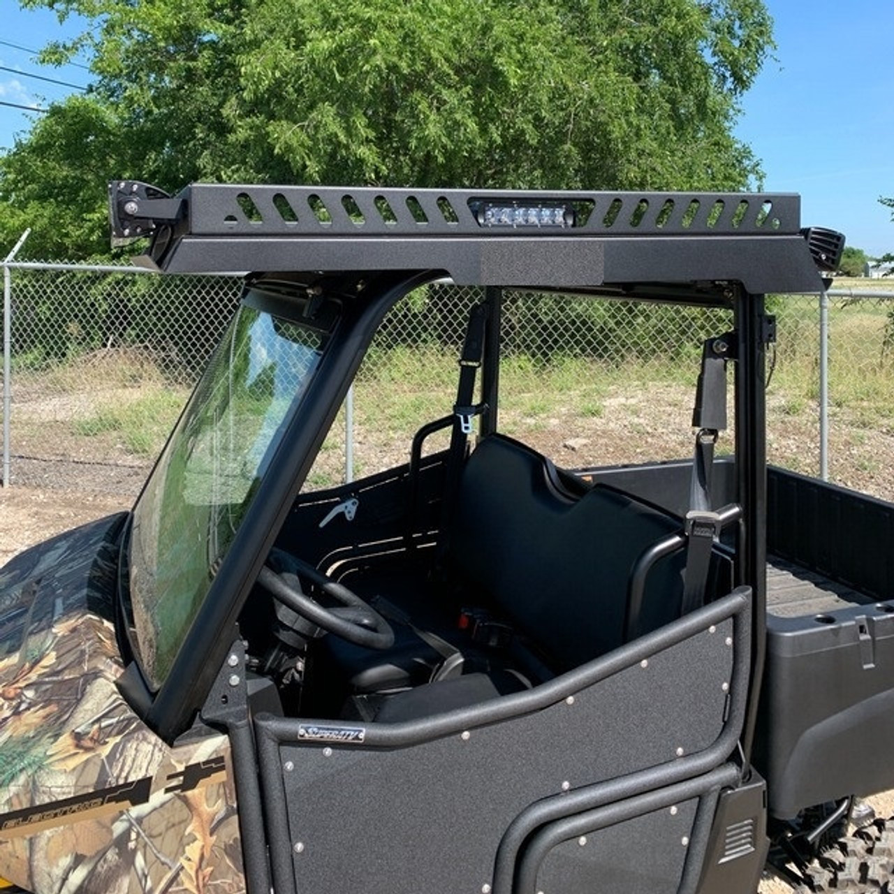 Polaris Ranger Mid Size Single Cab Metal Roof By Ranch Armor Pr91