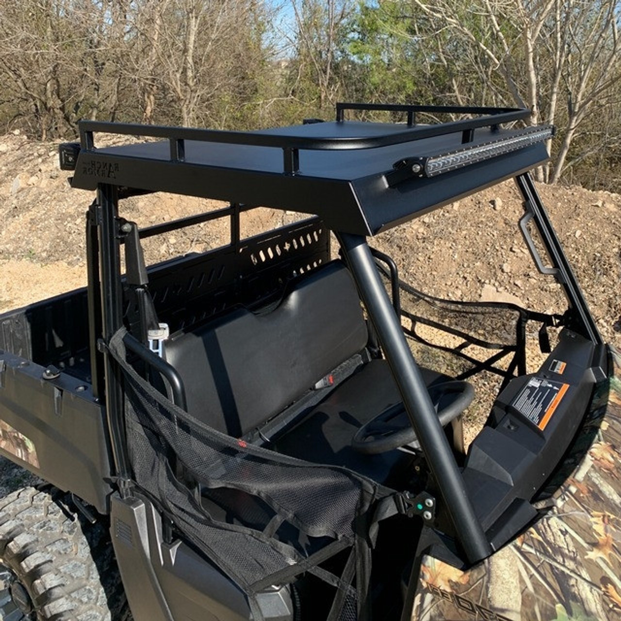 Polaris Ranger Mid Size Single Cab Metal Roof By Ranch Armor Pr91