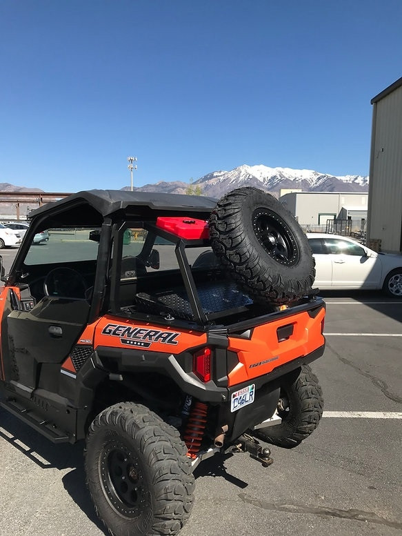 Polaris General Fast Back Rear Rack by Side by Customs - Fast-Back-Rear ...