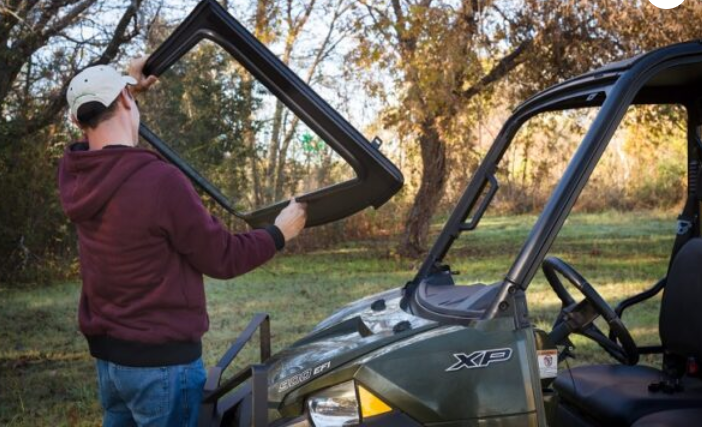 Polaris Ranger Crew XP 1000 Fixed Windshield by Fortress - 410209