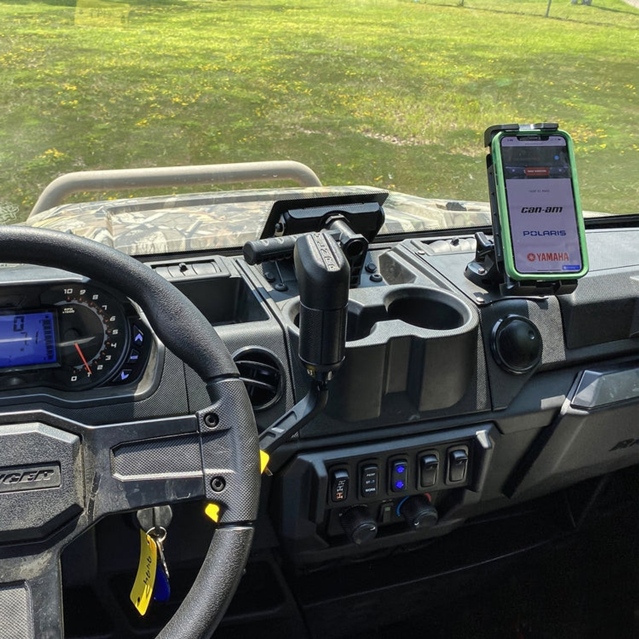 Polaris Ranger Wireless Phone Charger Dash Mount By Thumper Fab