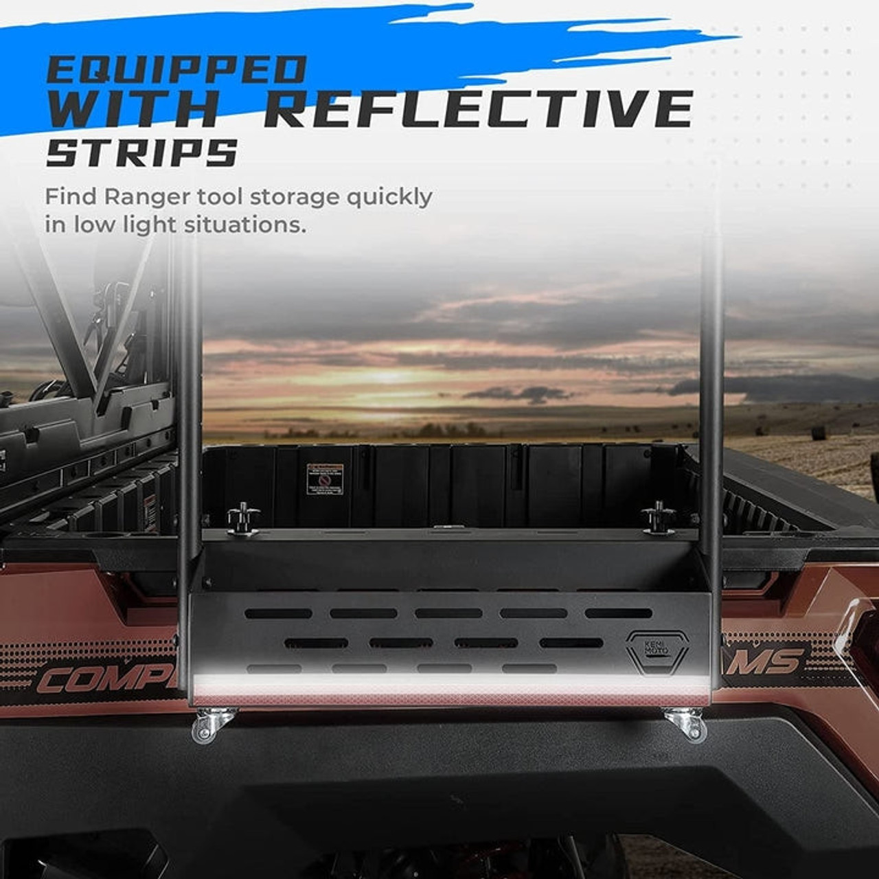 Convenient UTV Tool Rack: Polaris Ranger 500/570/800/XP 1000 - Kemimoto