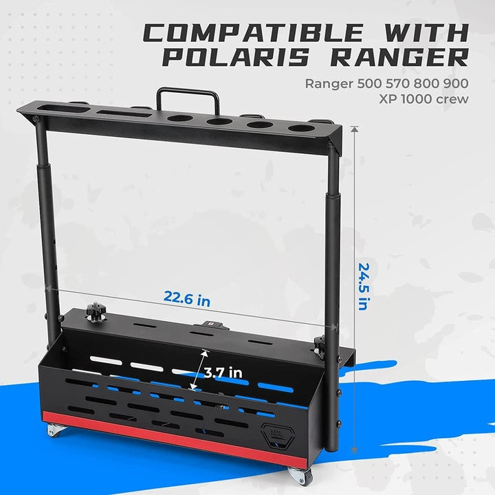 Convenient UTV Tool Rack: Polaris Ranger 500/570/800/XP 1000 - Kemimoto