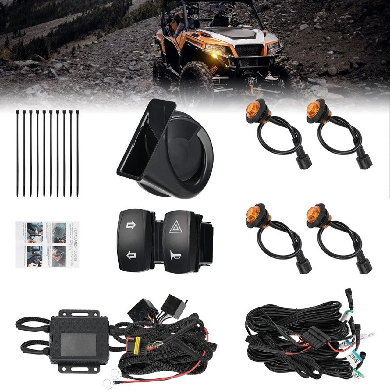 Enhance Your Polaris Ranger Plug And Play Turn Signal Kit With Rocker