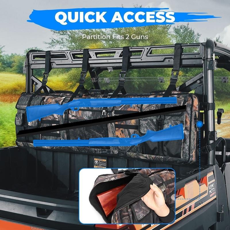 Organize Your Hunting Gear: Polaris Ranger Double Gun Holder Tool Rack ...