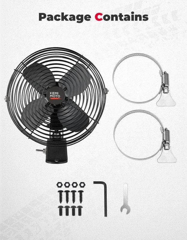 Keep Your Polaris Ranger Cool with Kemimoto's 12V 8'' Cooling Fan