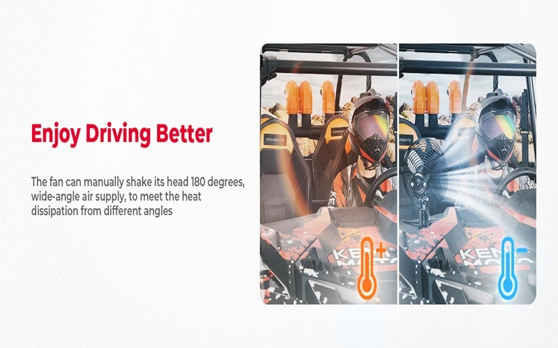 Keep Your Polaris Ranger Cool with Kemimoto's 12V 8'' Cooling Fan