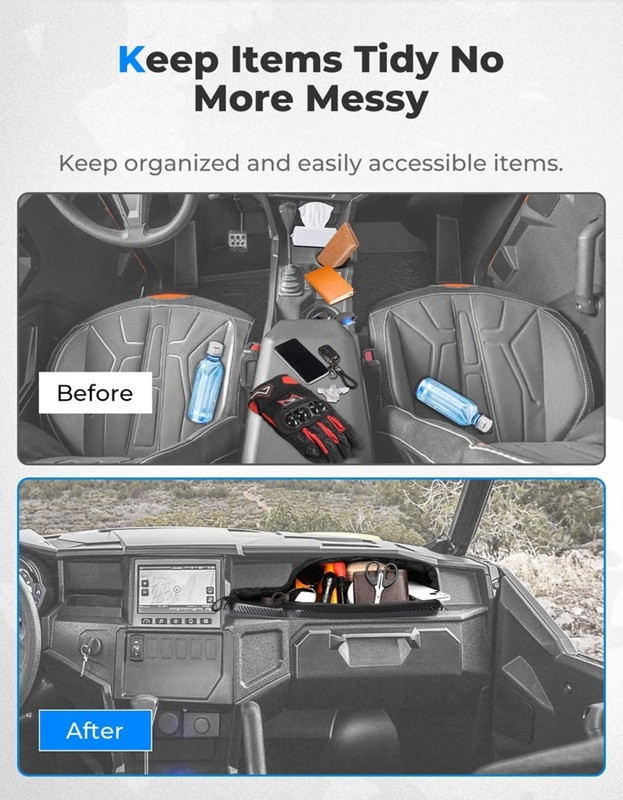 Organize your ride with Polaris General 1000/XP 1000 Dashboard Storage ...