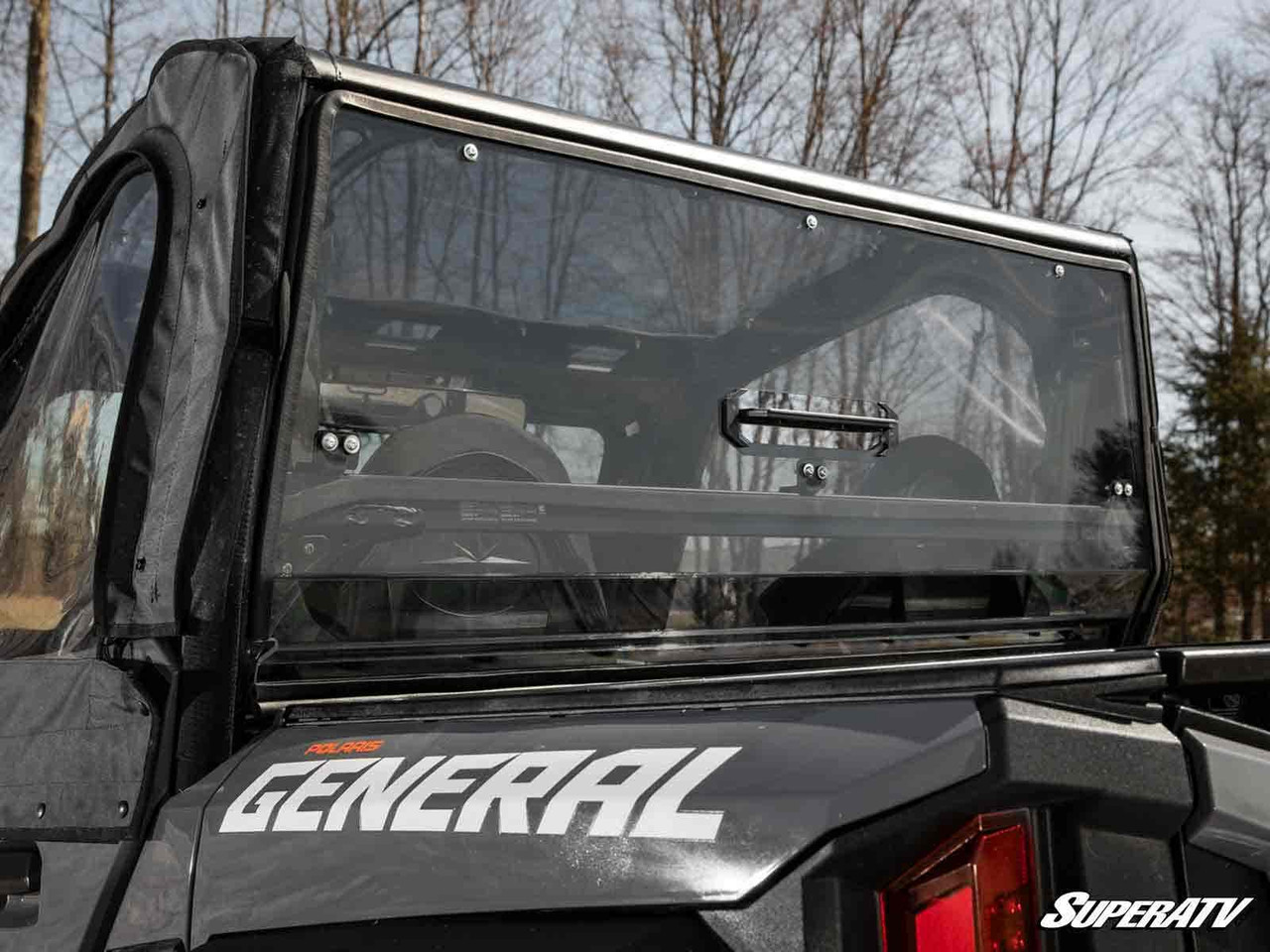 Polaris General 1000 Rear Vented Windshield By Superatv Rws P Gen1k V 76