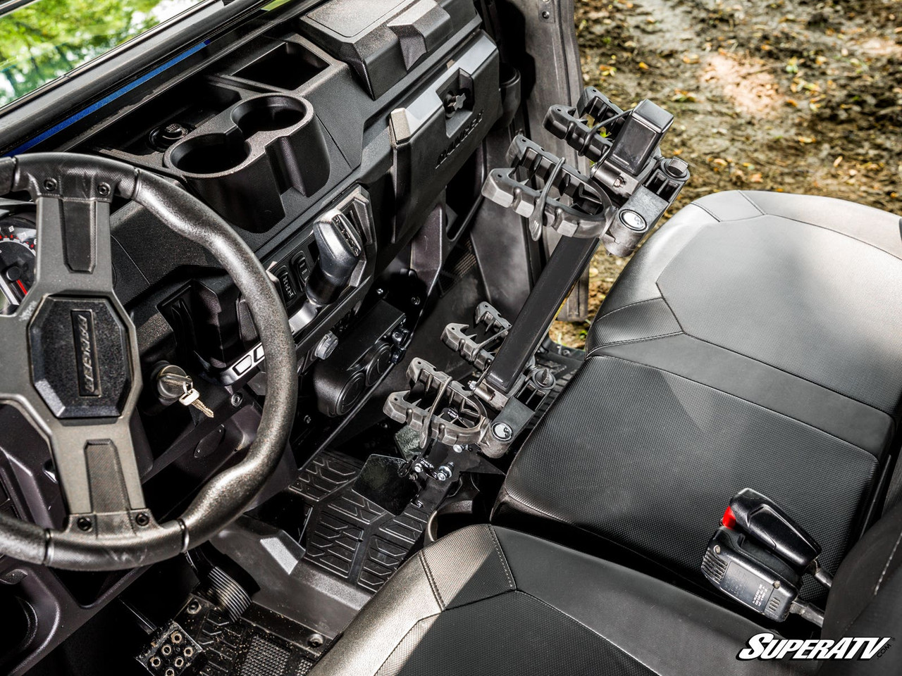 Polaris Ranger Xp 1000 Floor Mounted Gun Holder By Superatv Fmgh P