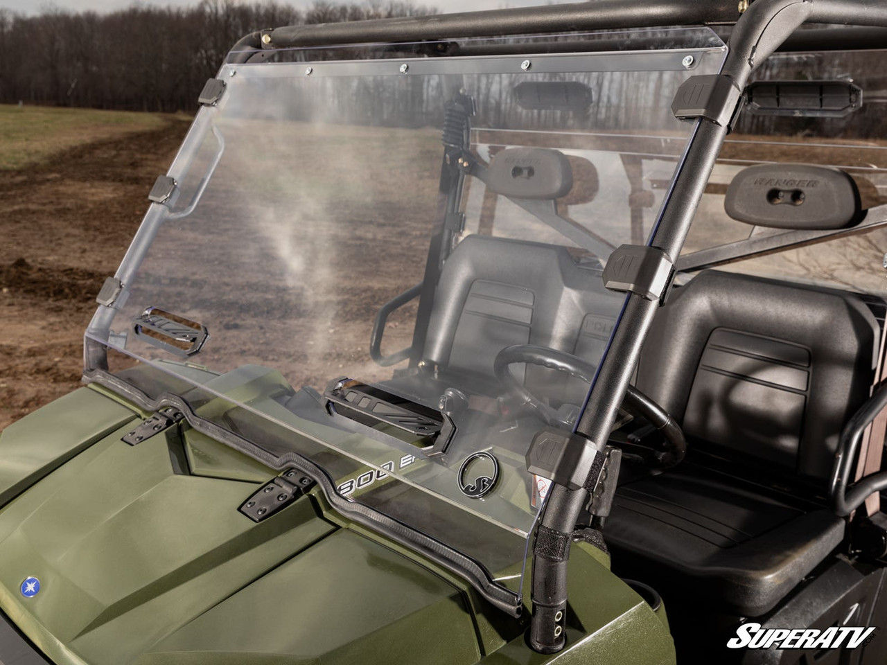 Polaris Ranger 500 Vented Full Windshield by SuperATV WS-P-RAN900-V-001 ...