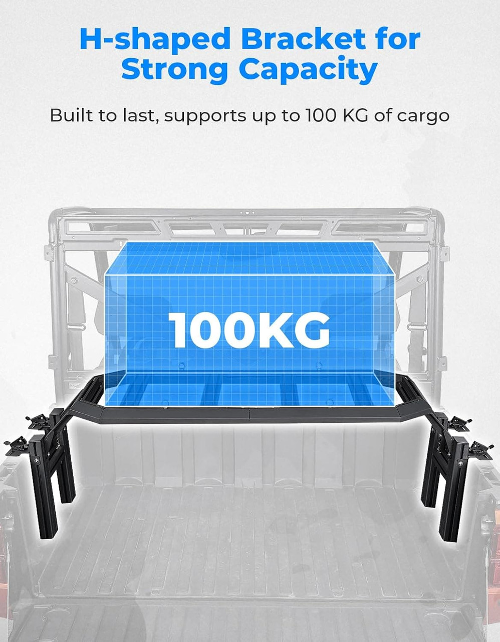 Polaris Ranger 1000/ XP 1000/ Pro XD Rear Cargo Rack by Kemimoto B0108 ...