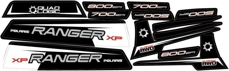 Polaris Ranger 800 Body Stickers Decals Graphics Kit by Quad Logic ...