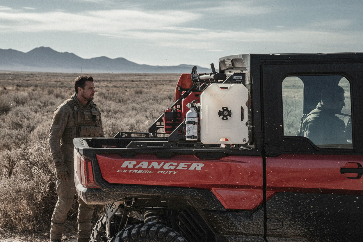 Polaris Ranger XP 1000 / 1000 Rear Bed Storage Chase Rack by RBO ...