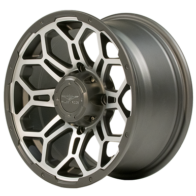 Polaris Ranger HC-8S 14x7, 4/156, 5+2, Silver & Gray Soar Wheel by ...