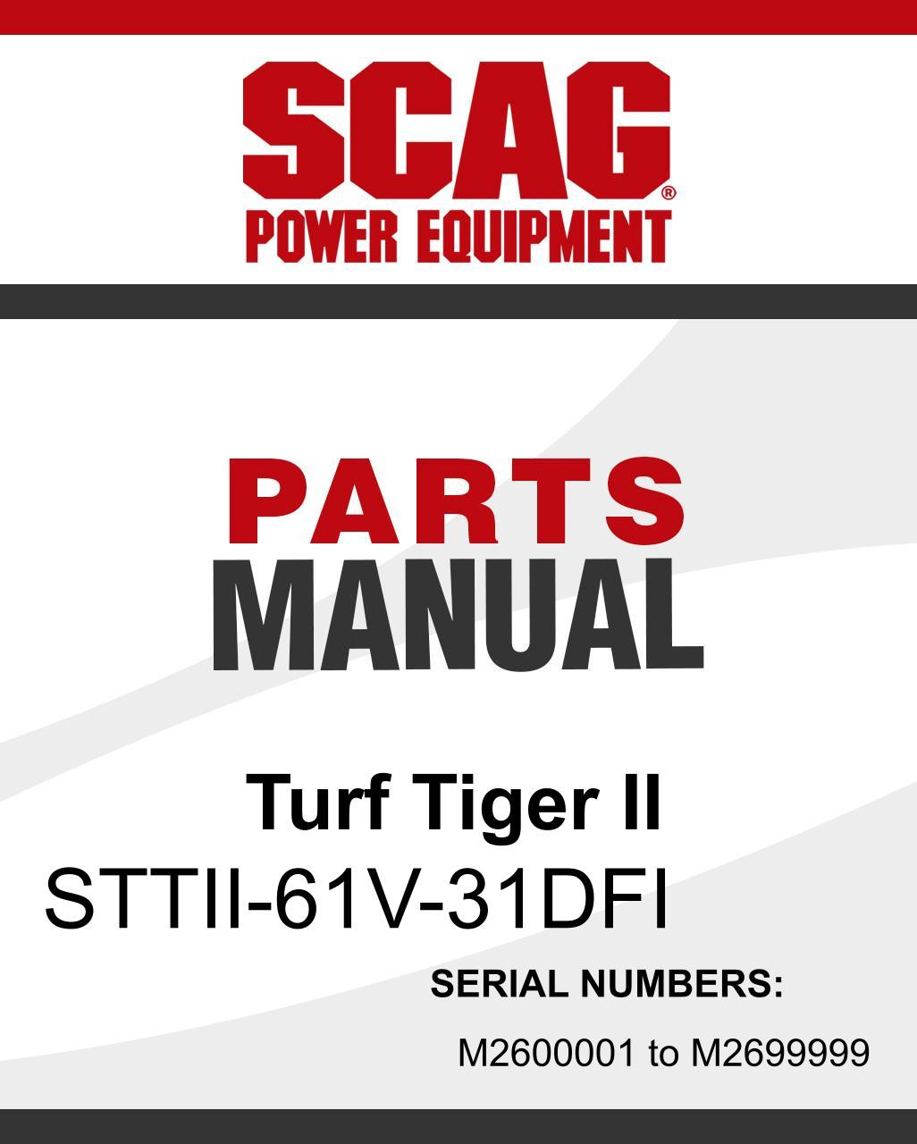 Parts Manual | Scag Genuine
