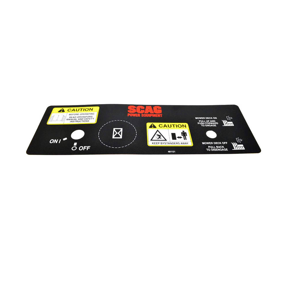 481121 Scag - DECAL, INSTRUMENT PANEL-REAR - (ID 5566)