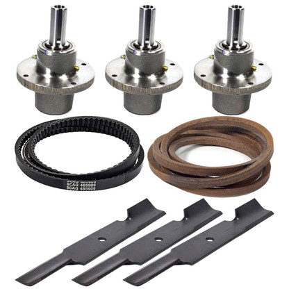 Spindle and Blade & Belt Kit For Scag Turf Tiger II 52" Model STTII52V ...