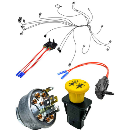 Wire Harness Kit, For SCAG Turf Tiger II 61" Velocity Deck -- 25hp ...