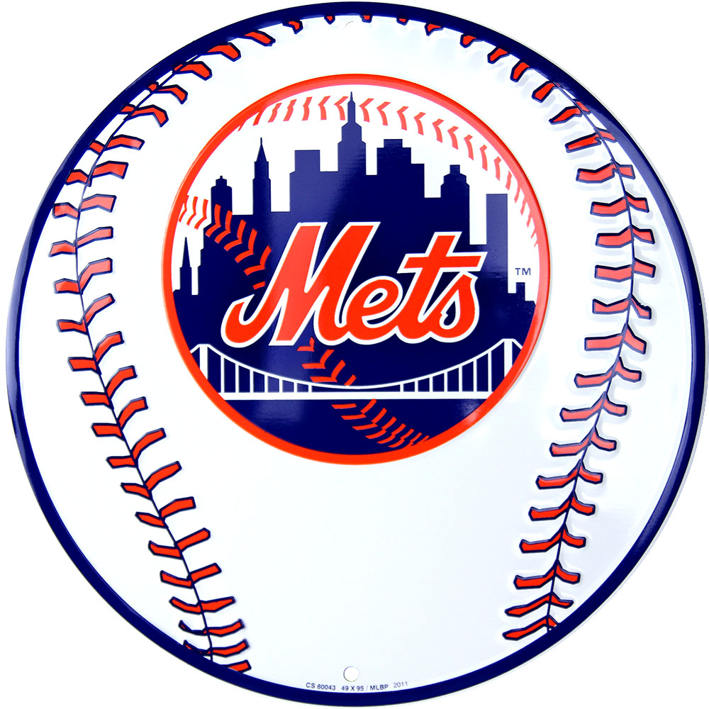 Hangtime MLB New York Mets 12 inch Circle Sign