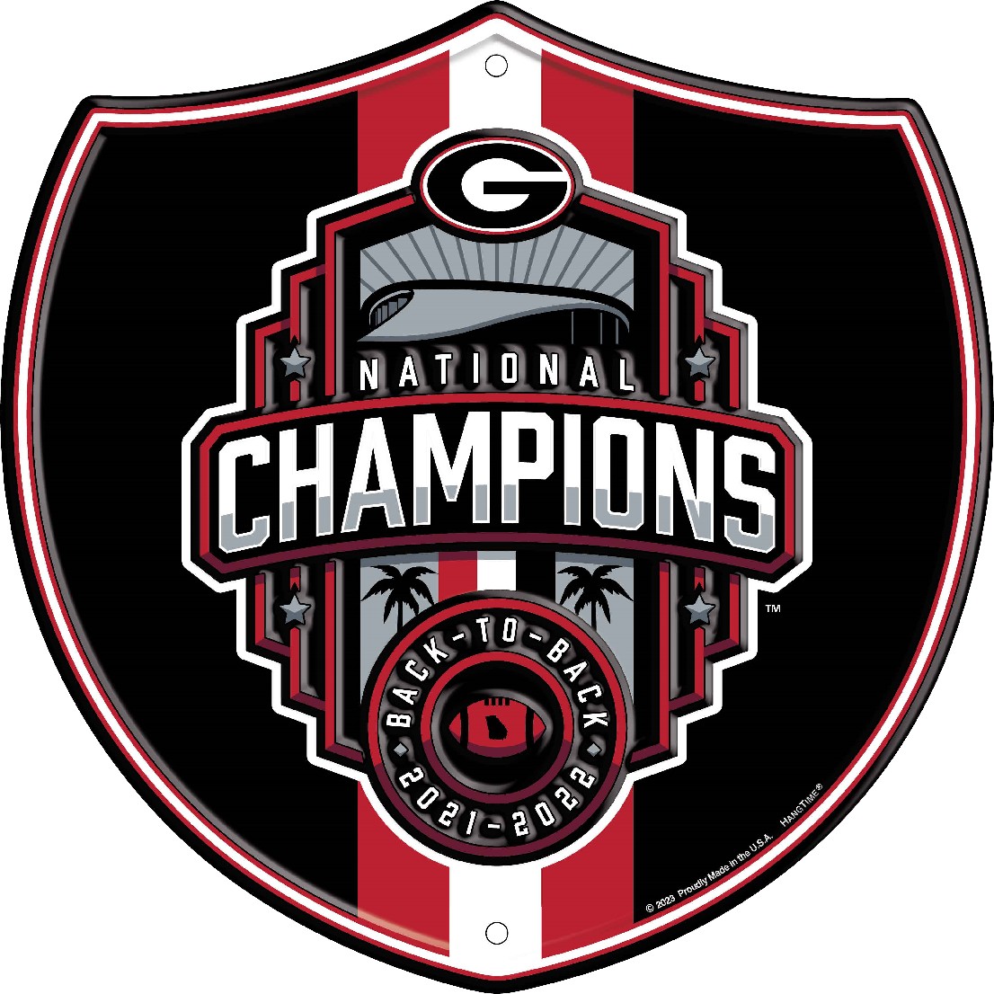 Hangtime UGA National Champs 2021 Route Sign