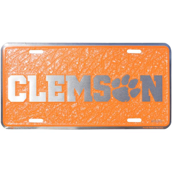 HangTime Clemson mosaic license plate