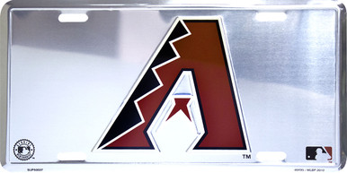Hangtime MLB Arizona Diamondbacks 6x12 Super Stock License Plate