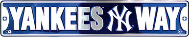 Hangtime MLB New York Yankees YANKEES WAY 5x24 Street Sign