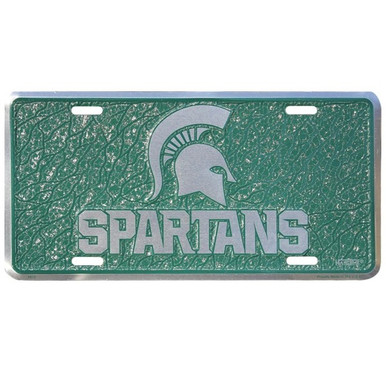 Michigan State Spartans mosaic license plate