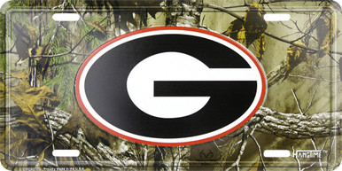 Hangtime University of Georgia - UGA Bulldogs 6x12 CAMO License Plate