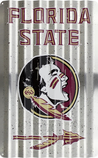 Hangtime Florida State University - FSU Seminoles 12x18 Corrugated Sign