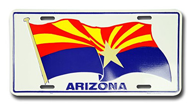 Hangtime Arizona State Flag 6x12 License Plate